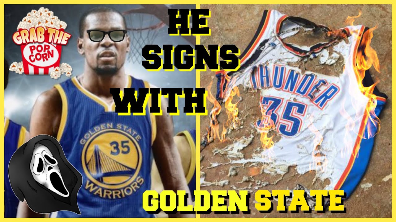 KEVIN DURANT SIGNS WITH GOLDEN STATE WARRIORS REACTION!CASHNASTY ...