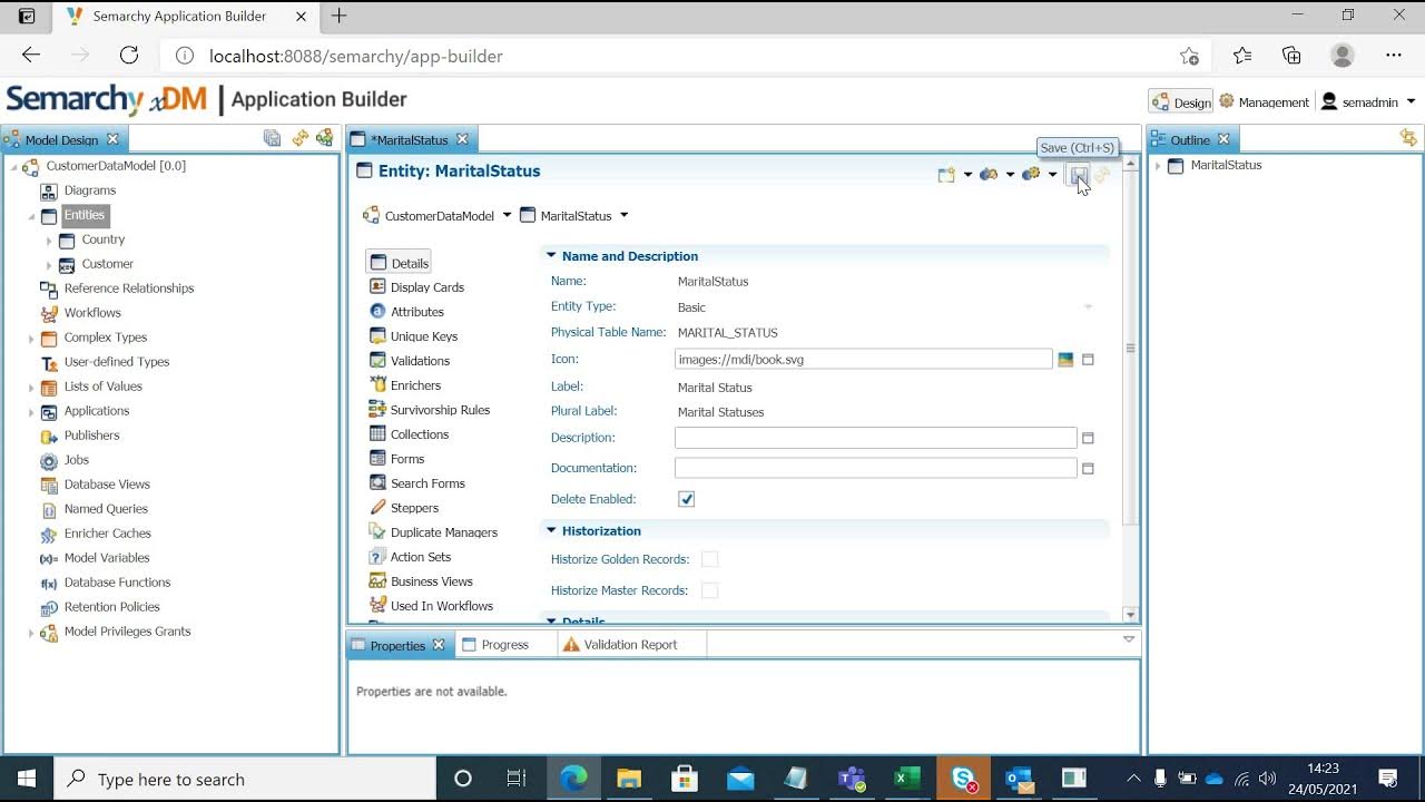 Configure Semarchy xDM(MDM) - Entities(cont.) ,References and Diagram - YouTube