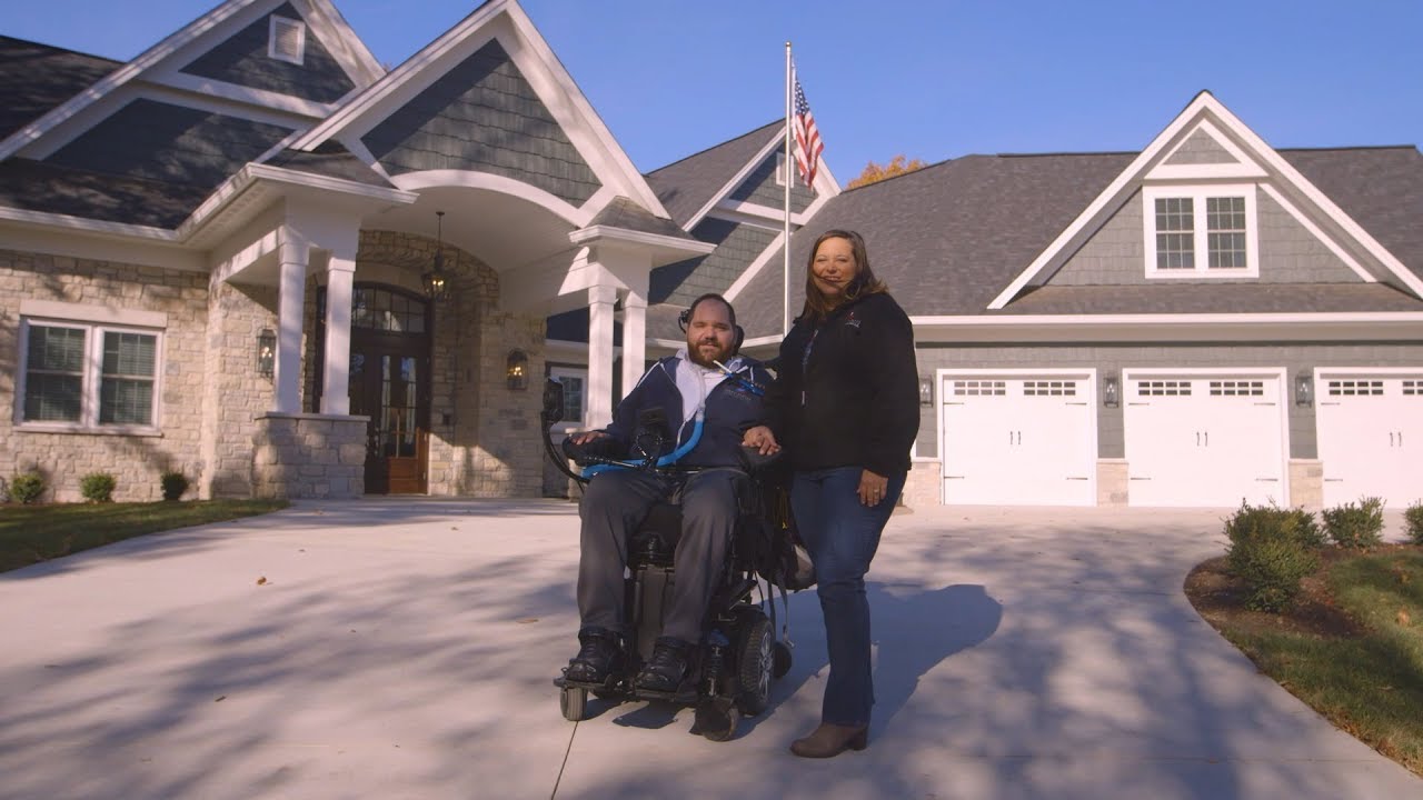 Paralyzed Police Officer Thrilled With Customized New Smart Home - YouTube