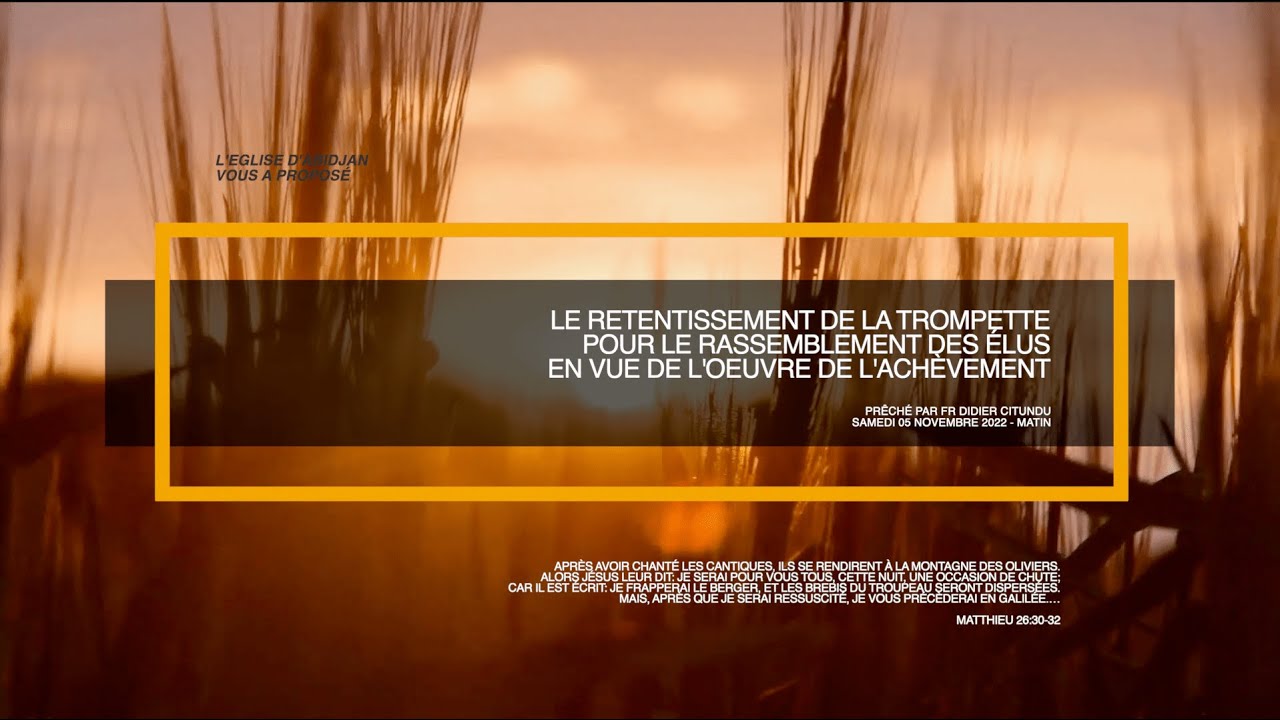 Eglise d'Abidjan - Convention Chrétienne 2022 - Fr Didier Citundu - Sam ...