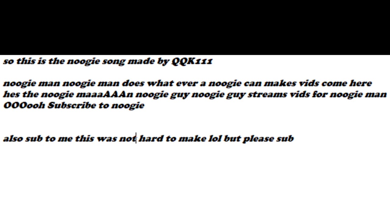 the noogie song - YouTube