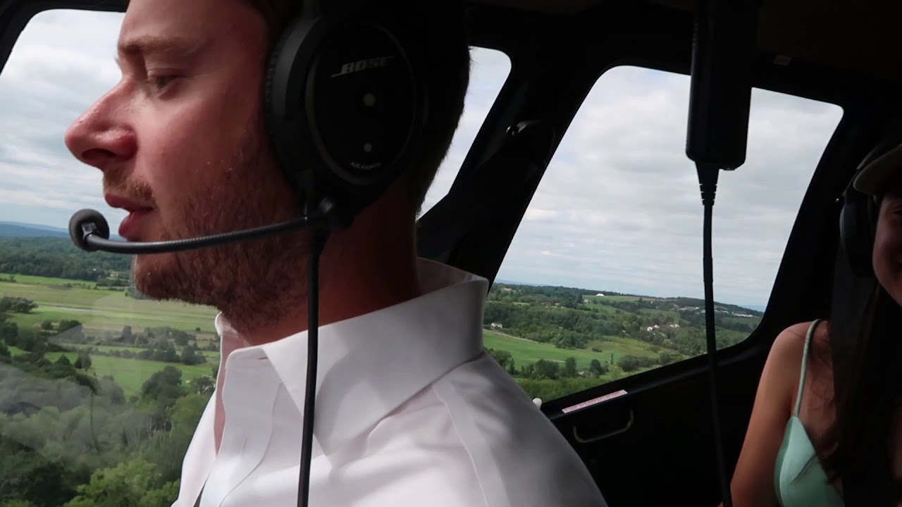 Helicopter lunch at Glenmere Mansion - YouTube