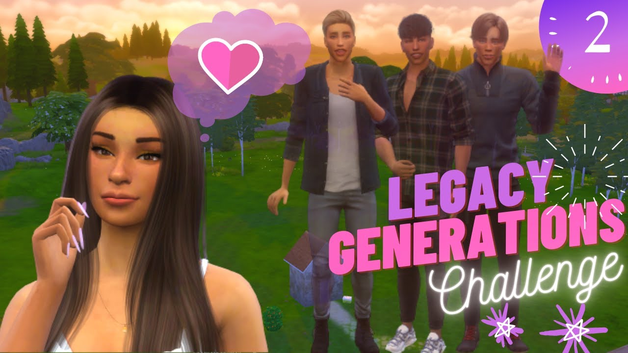 Legacy Generations Challenge! Part 2 | Sims 4 | Who will she fall for ...