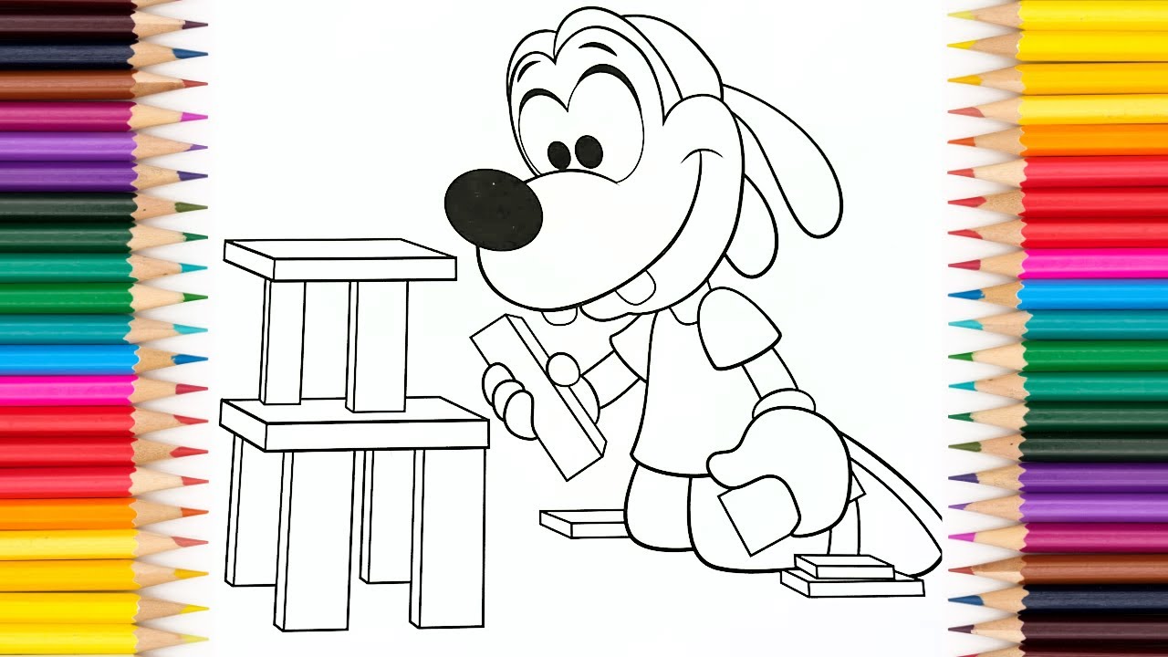 Gilbert Disney Junior drawing, painting & Coloring for kids and ...