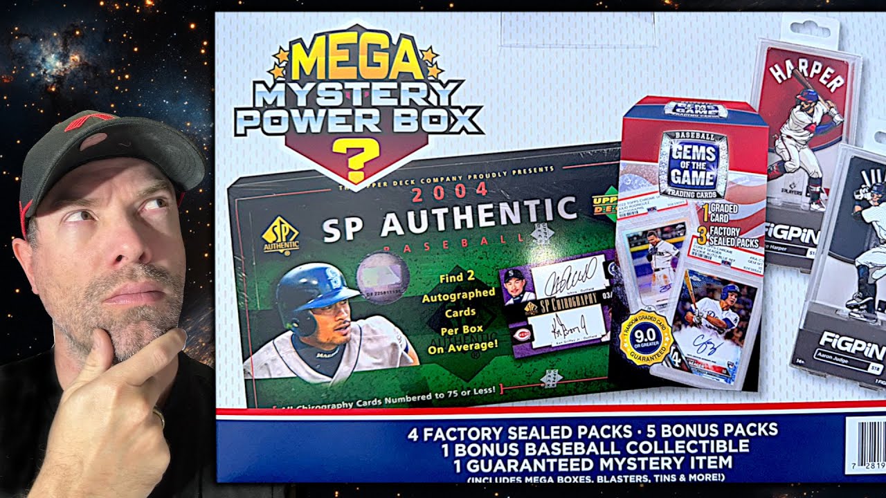 HUGE Mega Mystery Power Box...Is It Worth It? Baseball Cards - YouTube