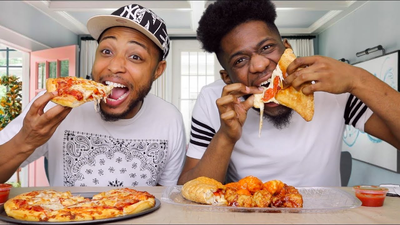 PIZZA HUT MUKBANG + VOCAL SHOWDOWN - YouTube