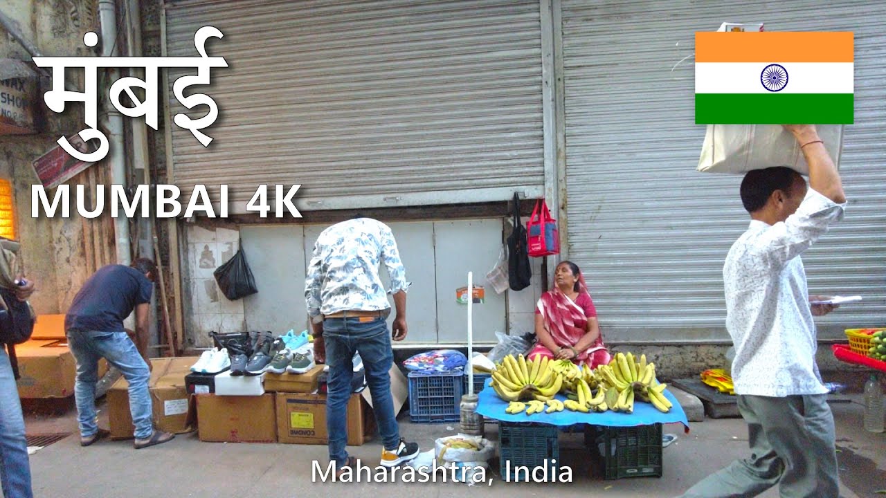 MUMBAI Walking Tour 🇮🇳 - India’s Mega City Life 4K HDR - YouTube