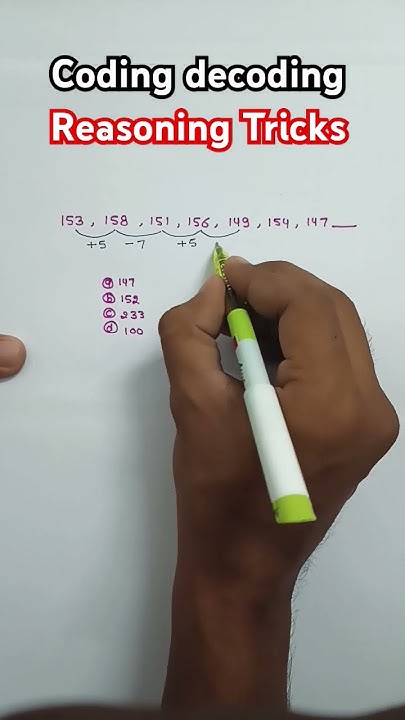 Coding Decoding Reasoning Codingdecodingtricks Codingdecoding Reasoningtricks Reasoning