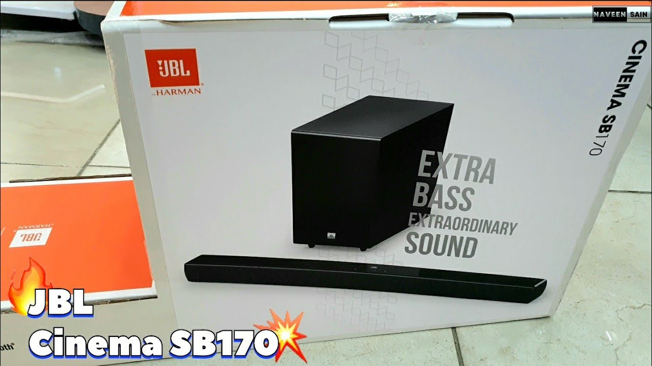 Jbl Cinema SB170 Soundbar Dolby Audio 2.1 Channel 🔥 Wirless Subwoofer ...
