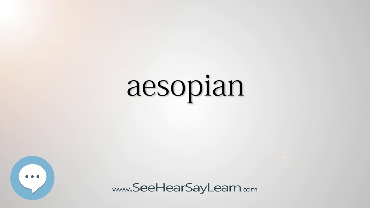 aesopian (Every English Word Pronounced) 📕🔊🗣️😎 - YouTube