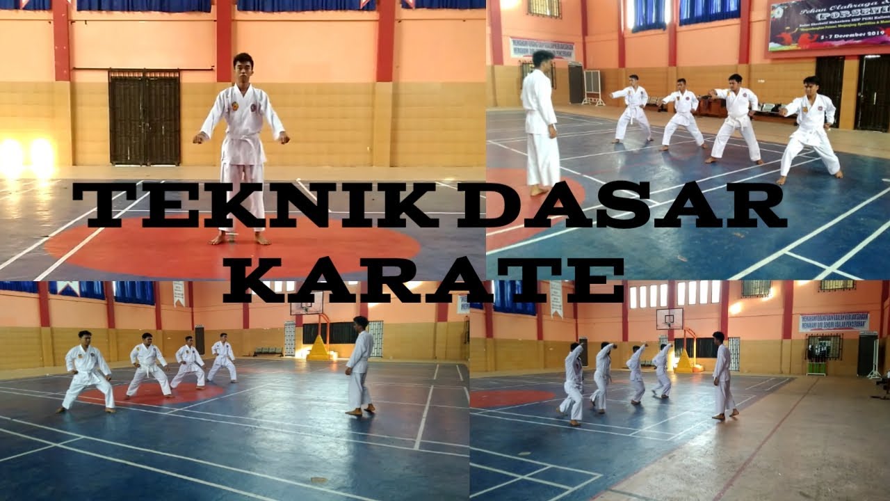 TEKNIK DASAR KARATE. KELAS 5B - YouTube