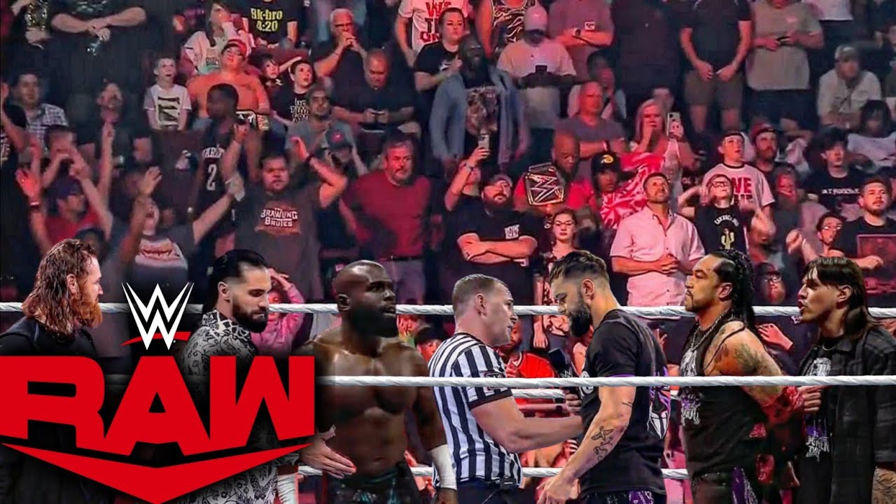 WWE July 31, 2023 - Seth Rollins, Apollo Crews And Sami Zayn vs The ...