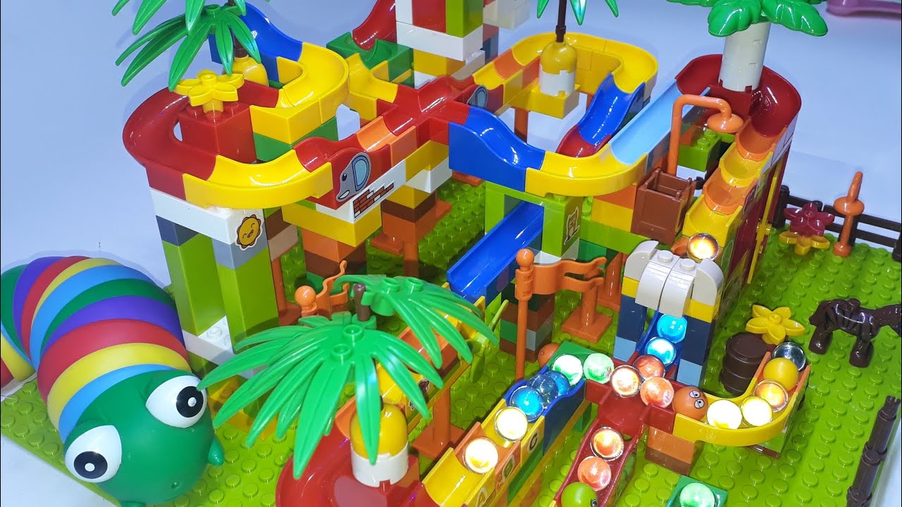 Play Marble Run With Cute Caterpilar - YouTube