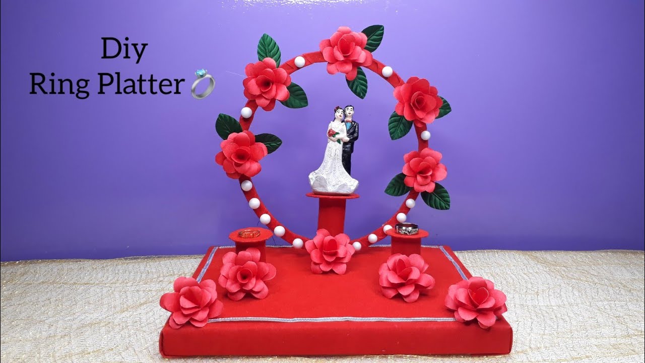 Diy Ring Platter💍 || Engagement Ring Tray Decoration Ideas - YouTube