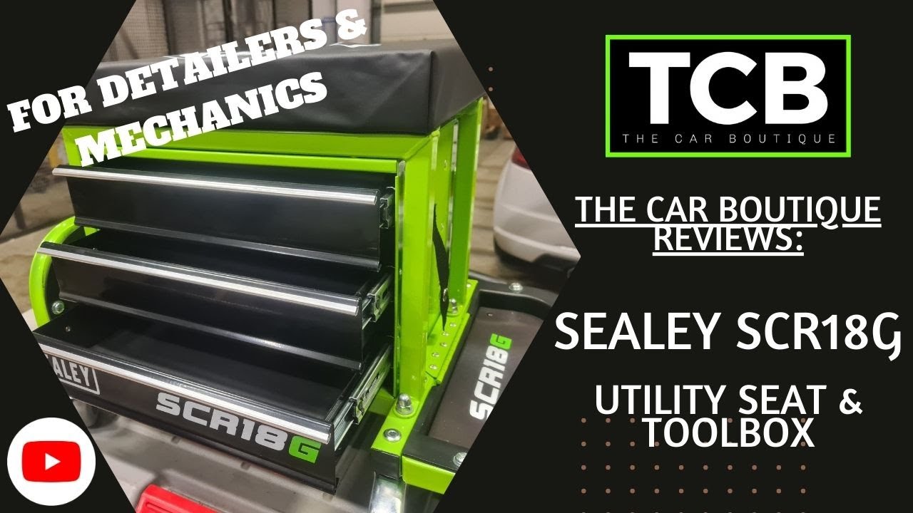 The Car Boutique reviews: SEALEY SCR18G Utility Seat & Toolbox - YouTube