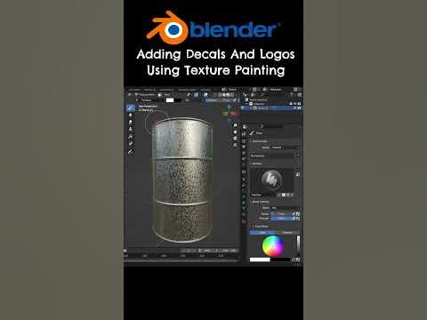 Adding Decals And Logos To 3D Objects In Blender #blender3d #blendertutorial#shorts - YouTube