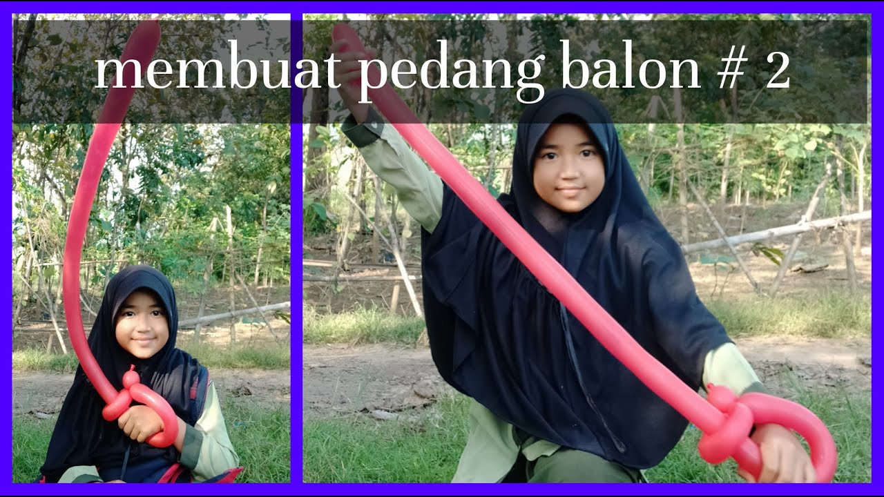 Membuat pedang dari balon part # 2 | Make a sword balloon part # 2 ...