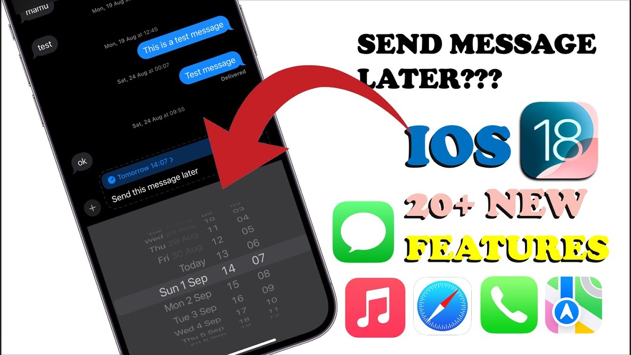 IOS 18 - 20+ New Features and Changes!!! Schedule Messages, Maps ...