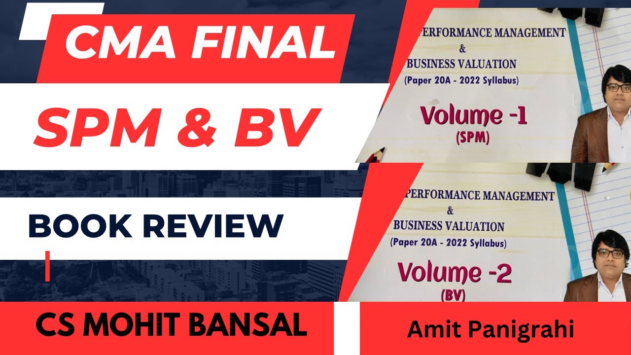 Unboxing and Review of SPM & BV Book - Cma Final SPM & BV Book unboxing ...
