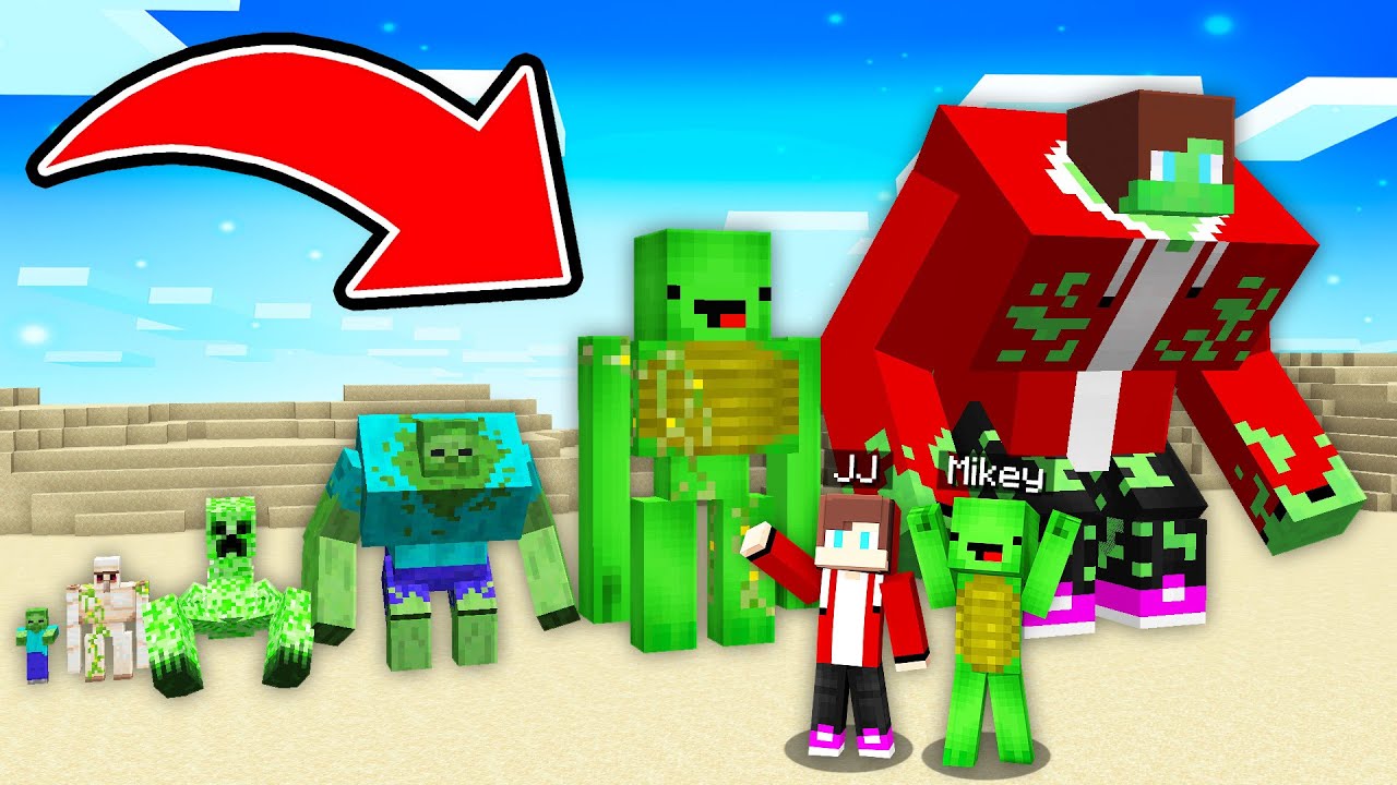 JJ And Mikey FOUND THE BIGGEST MUTANTS in Minecraft Maizen - YouTube