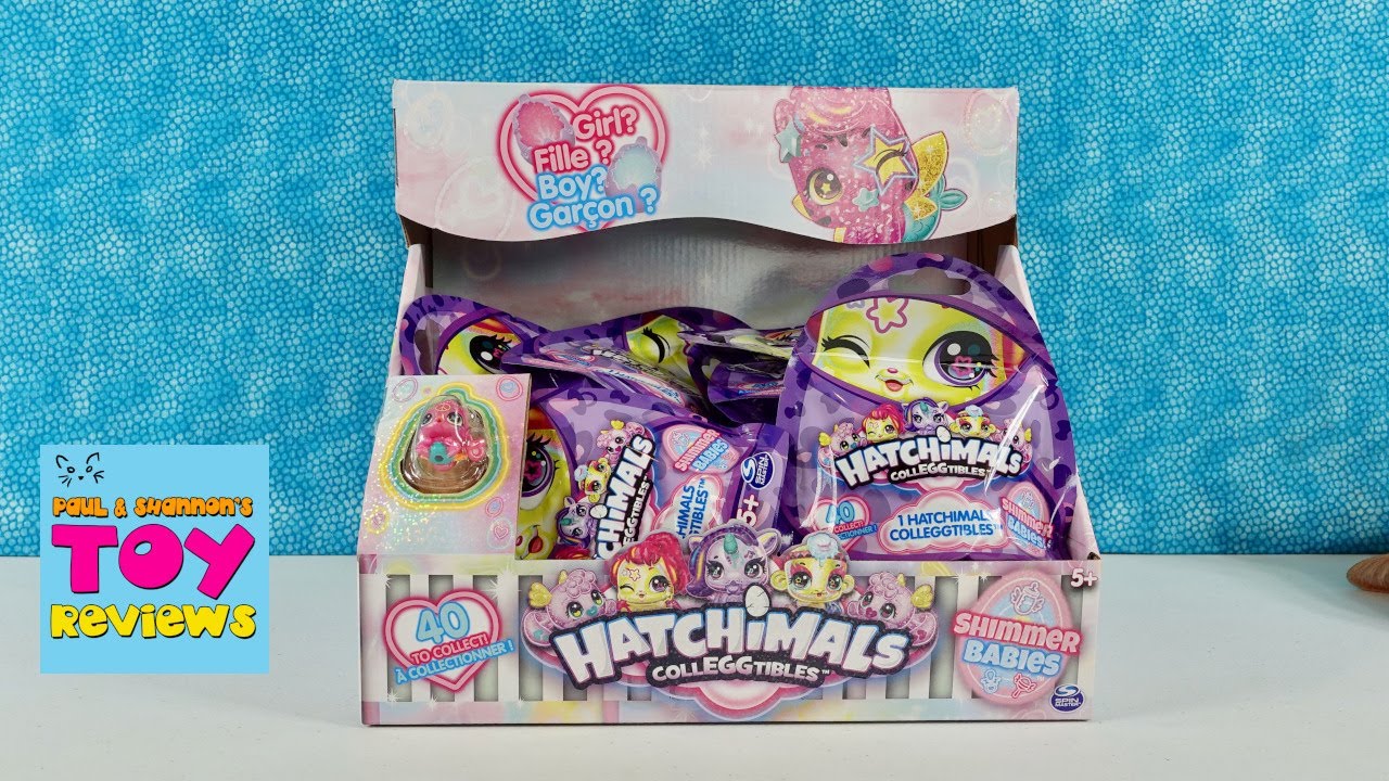 Hatchimals Colleggtibles Shimmer Babies Blind Bag Opening ...