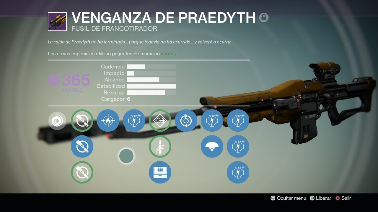 Destiny: francotirador | venganza de praedyth - YouTube