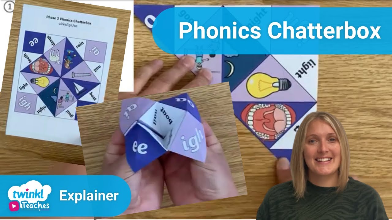 How to Make Phonics Chatterbox Fortune Tellers - YouTube
