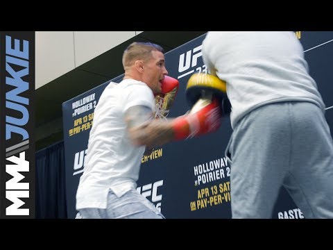 UFC 236:  Dustin Poirier open workout