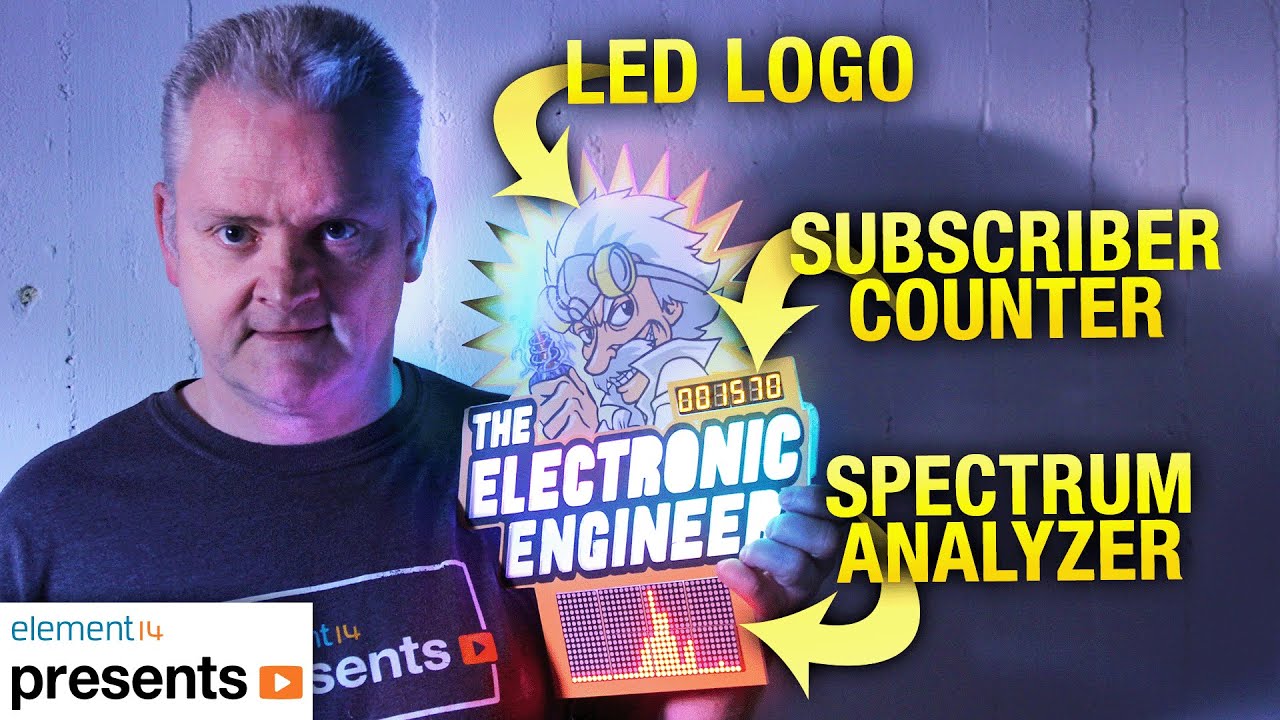 Smart Subscriber Counter LED Sign with a Spectrum Analyzer - YouTube