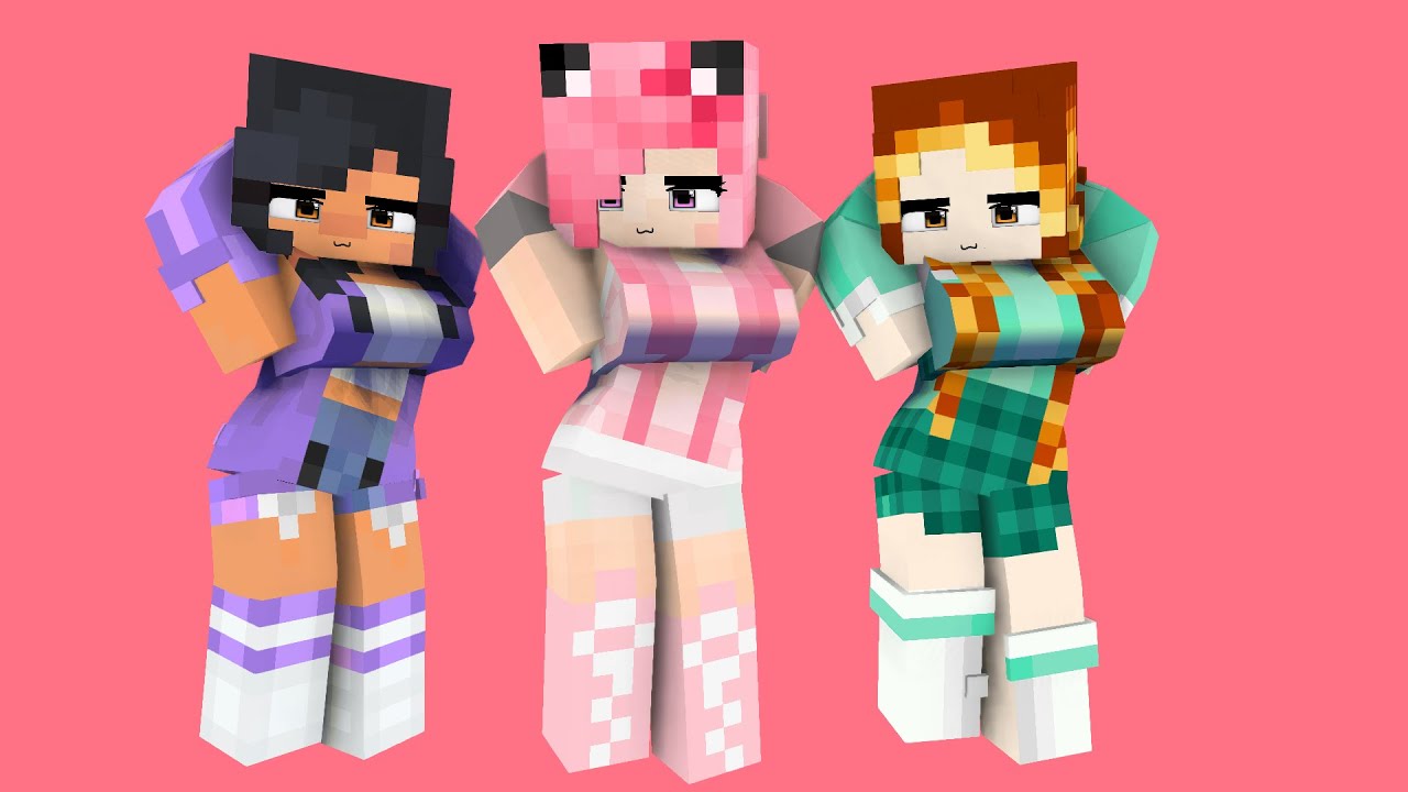 COUPLE DANCE DARLING OHAYO APHMAU BEST FRIENDS KC AND KIM - MINECRAFT ...