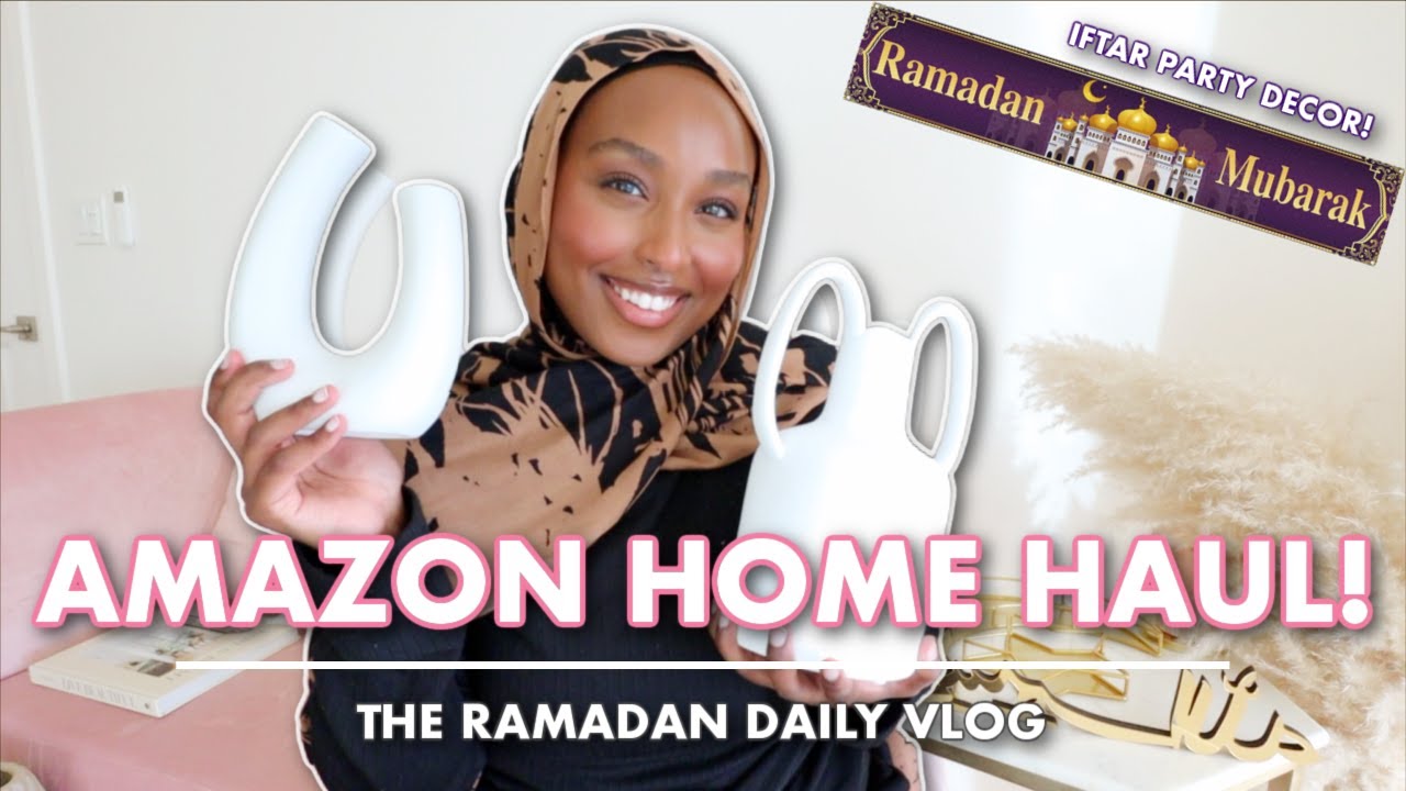HUGE AMAZON HOME DECOR + IFTAR PARTY HAUL! | The Ramadan Daily | Aysha Harun - YouTube