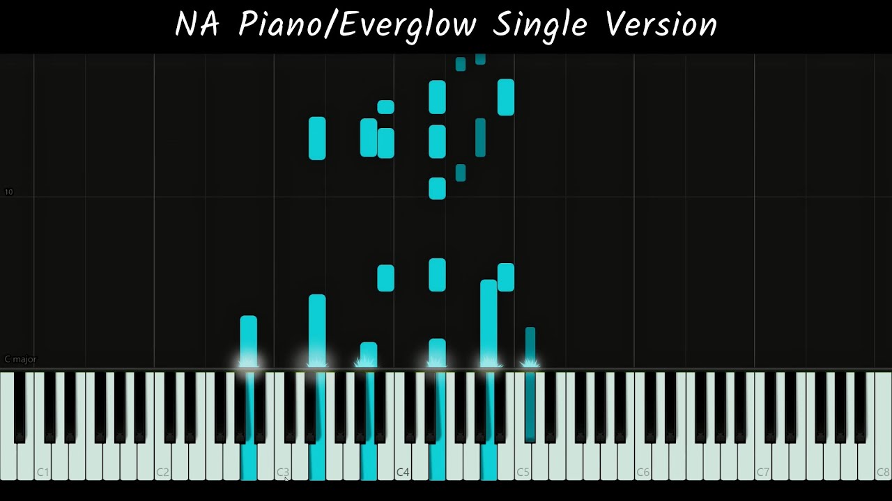 How To Play Everglow Single Version (Accurate Transcription) - YouTube