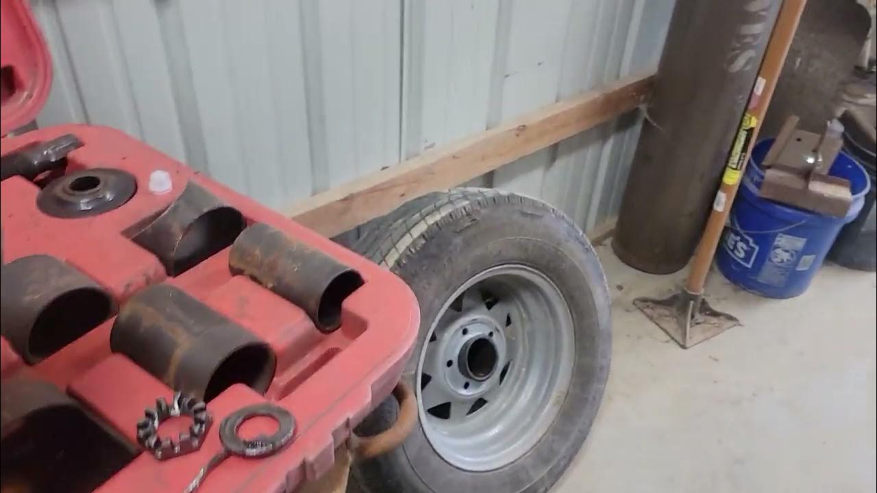 Adding electric brakes to a 5x8 trailer with a 3500 lb axle. - YouTube