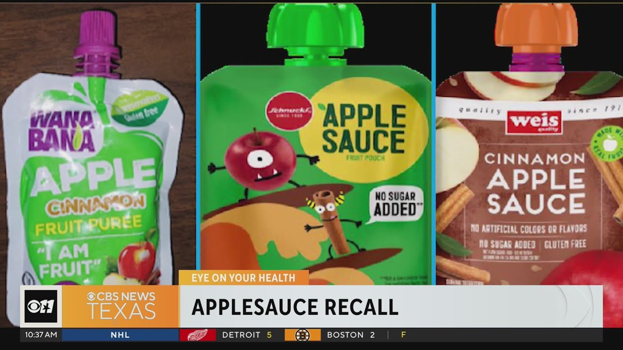 Applesauce packets recalled due to levels of lead - YouTube