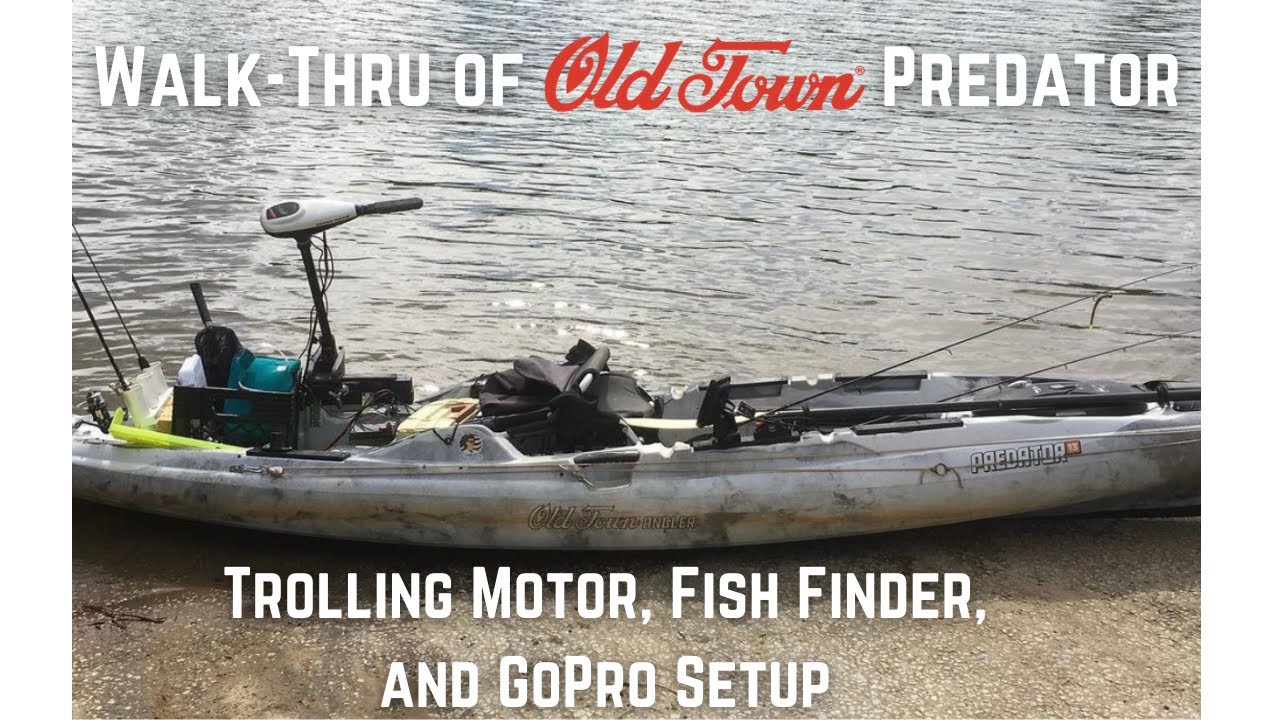 Old Town Predator 13 Kayak Set-Up and Tour..."Top Gun" Style - YouTube