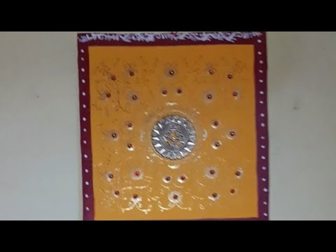 very beautiful wall hanging #best out of waste #mrg card reuse#youtube# ...