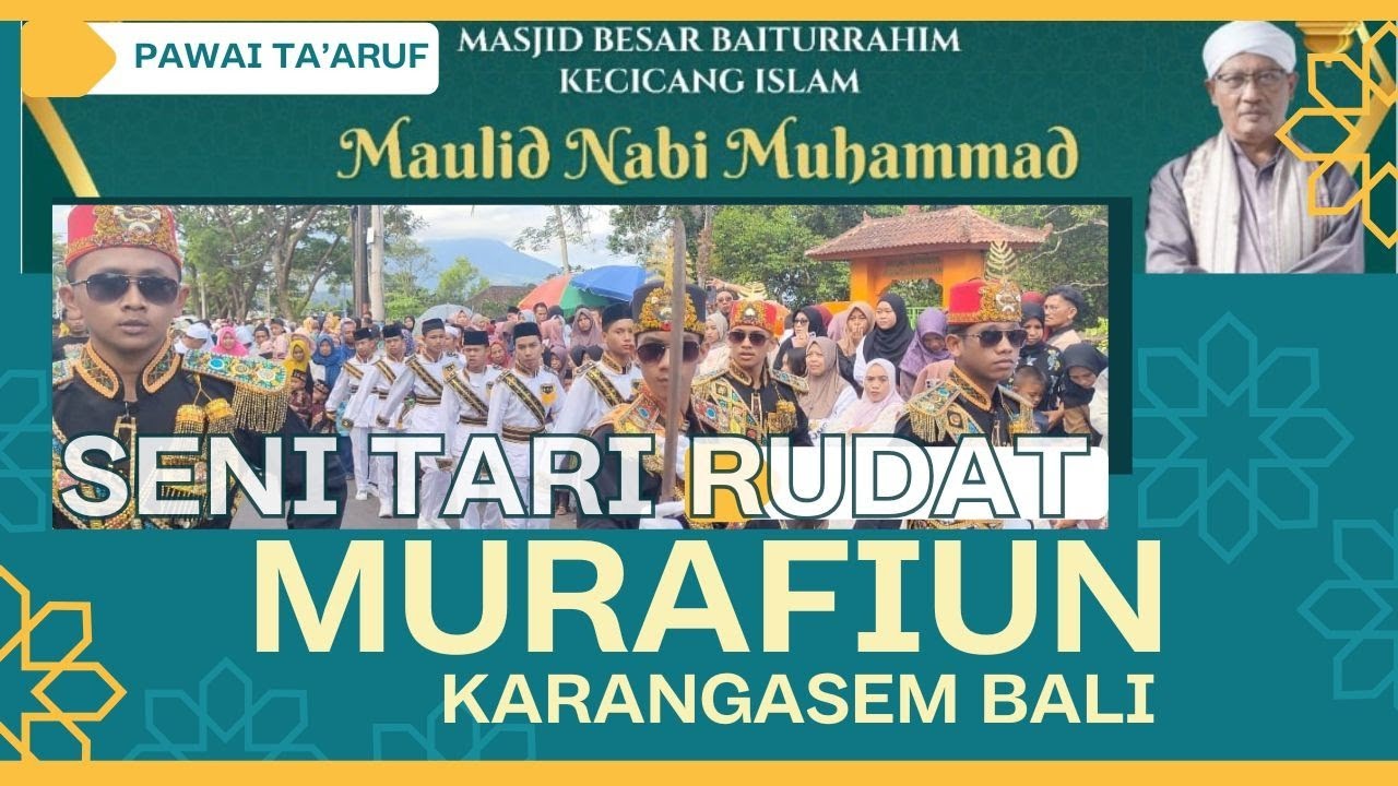Seni Tari Rudat Mushalla Murafiun || Pawai Maulid Nabi Masjid Besar ...
