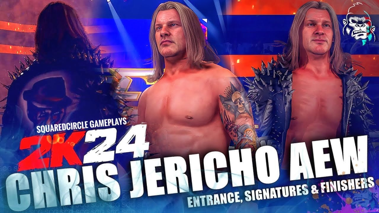 WWE 2K24 Chris Jericho AEW w/ Judas Entrance Theme | New WWE 2K24 PC ...