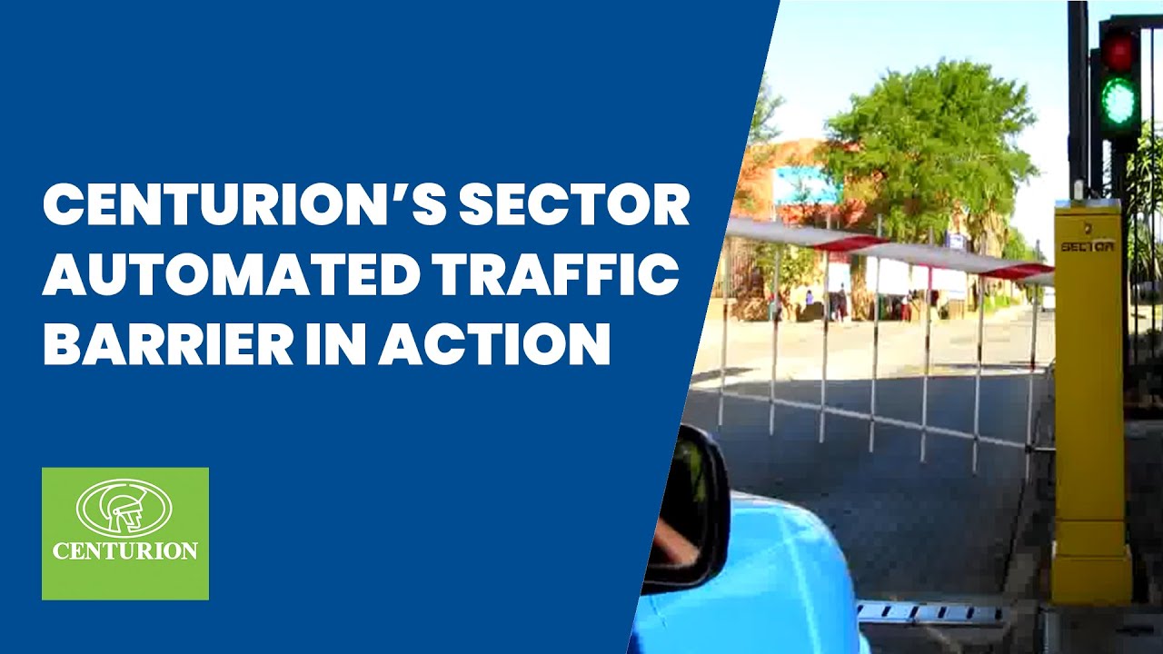 CENTURION's SECTOR Automated Traffic Barrier in action! - YouTube