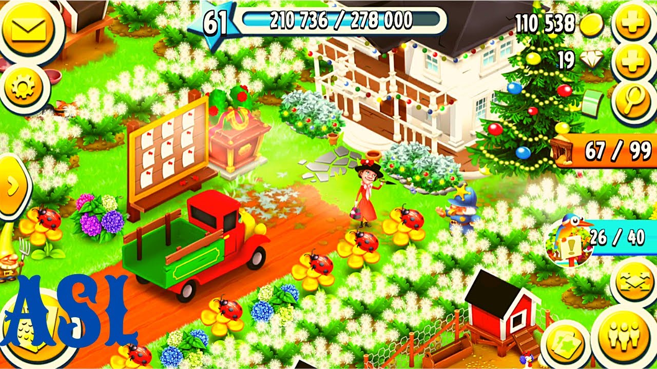 HAY DAY FARM GAME ANDROID GAMEPLAY - NEW YEAR PREPARATIONS - ASL ...