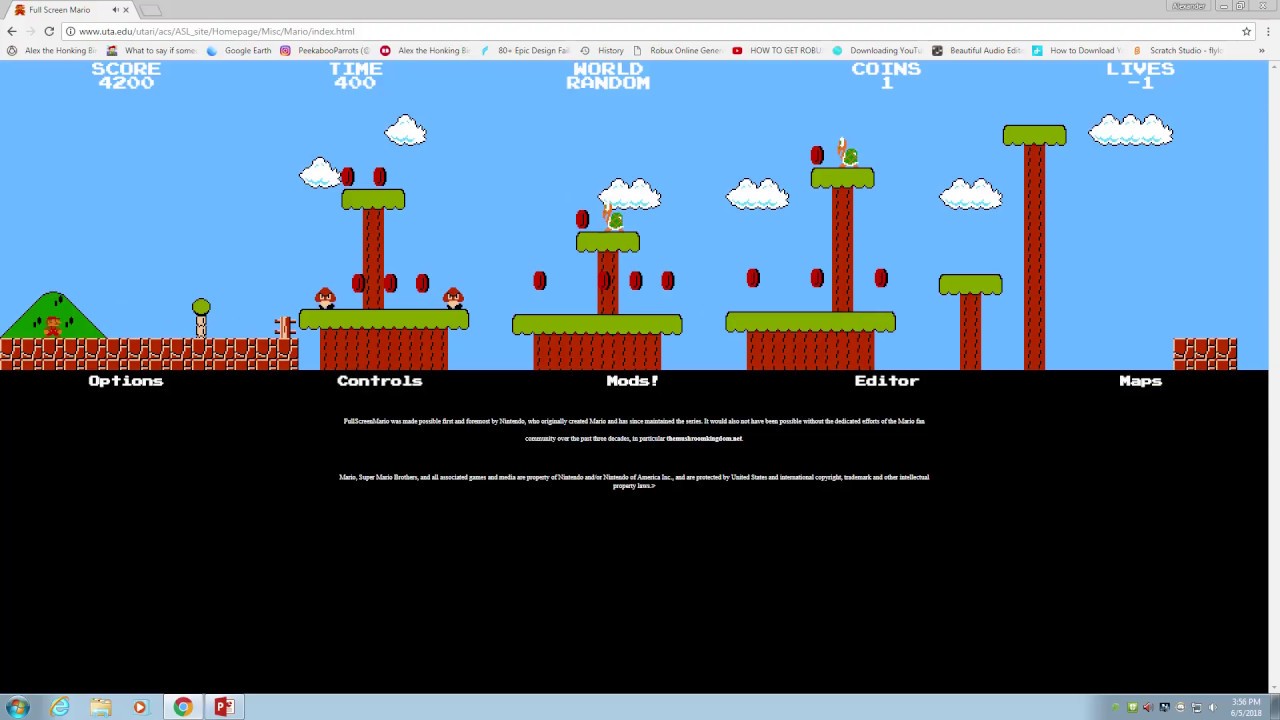 Messing with Fullscreen Mario's Random Map Generator - YouTube
