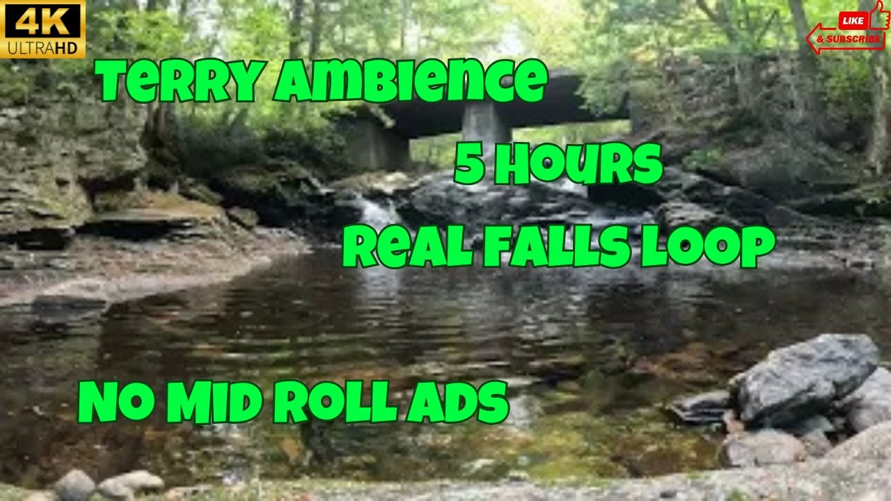Real Water Fall Loop 4k Filmed September 2024 5 Hours - YouTube