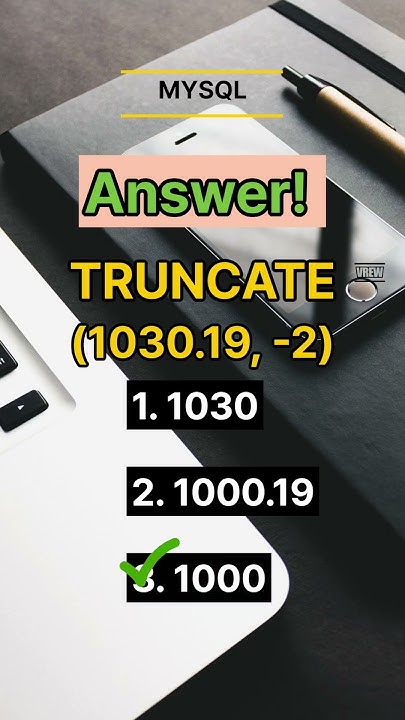 We Can Do Master Sql Truncate Function Quiz Coding Quiztime Mysql Oracle Master Sql