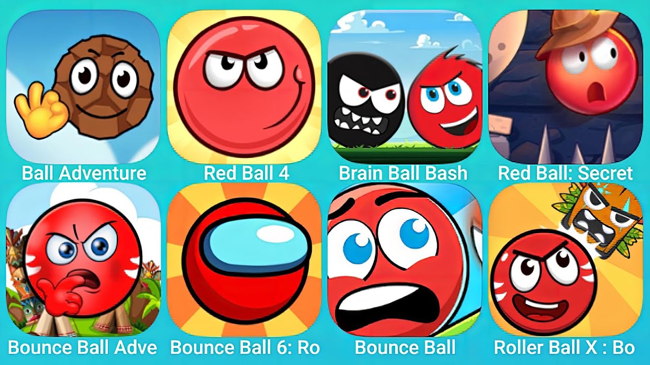 Ball Adventure, Red Ball 5, Brain Ball Bash, Red Ball Secret, Bounce Ball and More Red Ball ...