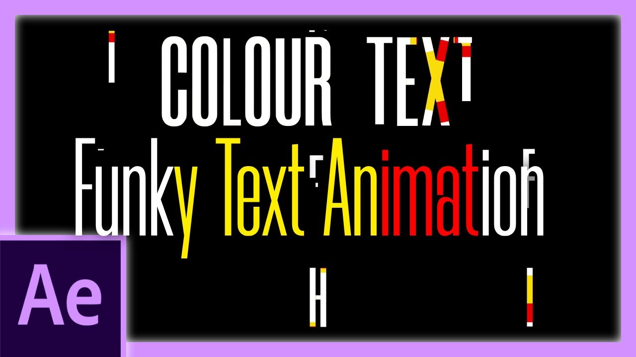 Colour Fill Text Animation | After Effects - YouTube