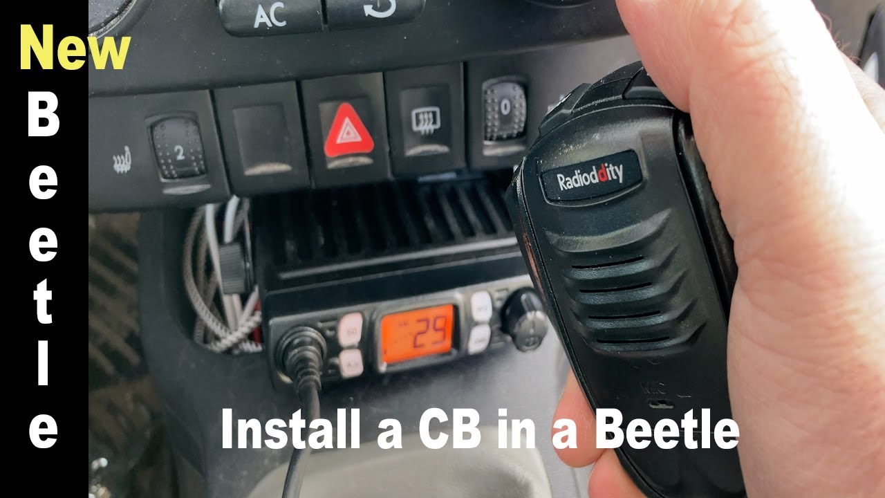 How to install a CB in a New Beetle! - YouTube