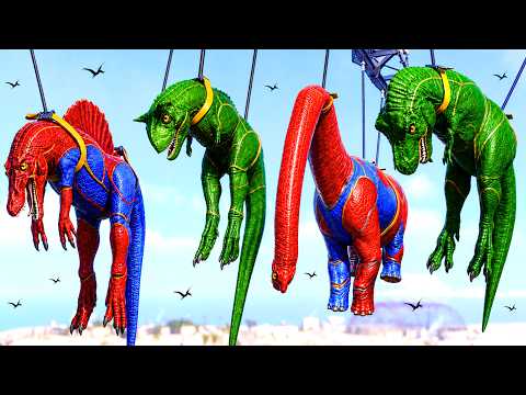 I Tried to Control Spider-Man Dinosaurs Until T-Rex and Giganotosaurus Started a Breakout | JWE