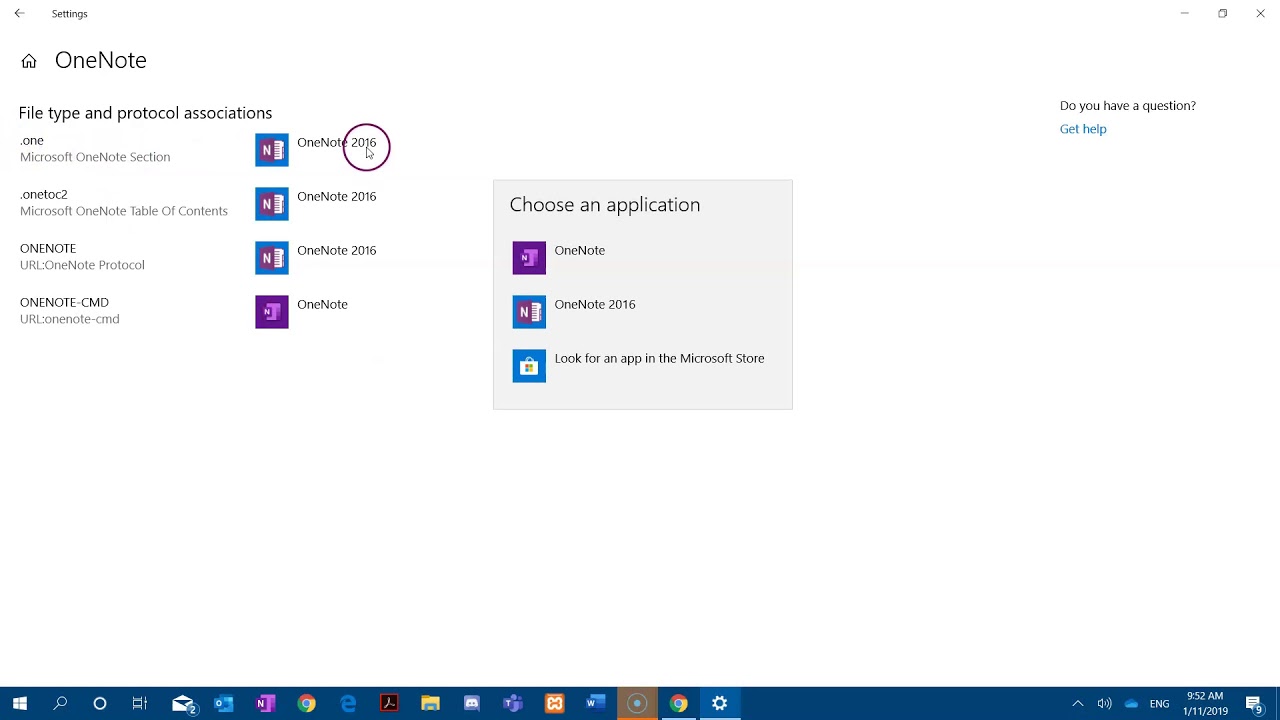 How to change your default OneNote app to OneNote for Windows 10 - YouTube