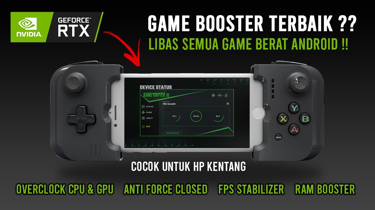 GAME BOOSTER TERBAIK 2021 ANDROID - GAME BOOSTER NVIDIA RTX🗿 - YouTube
