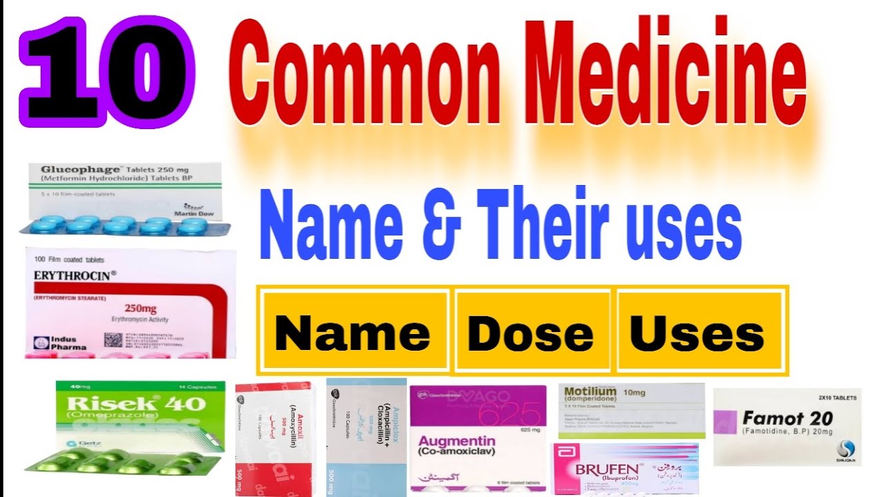 medicine name and uses | how to cure any diseases - YouTube